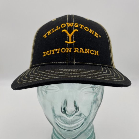 Yellowstone | Accessories | Yellowstone Dutton Ranch Trucker Hat Black ...